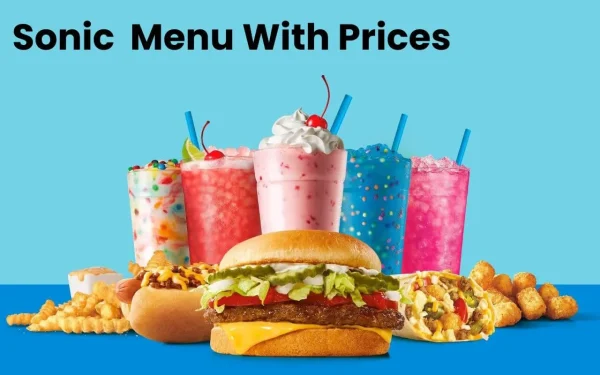 Sonic Menu With Prices 2025